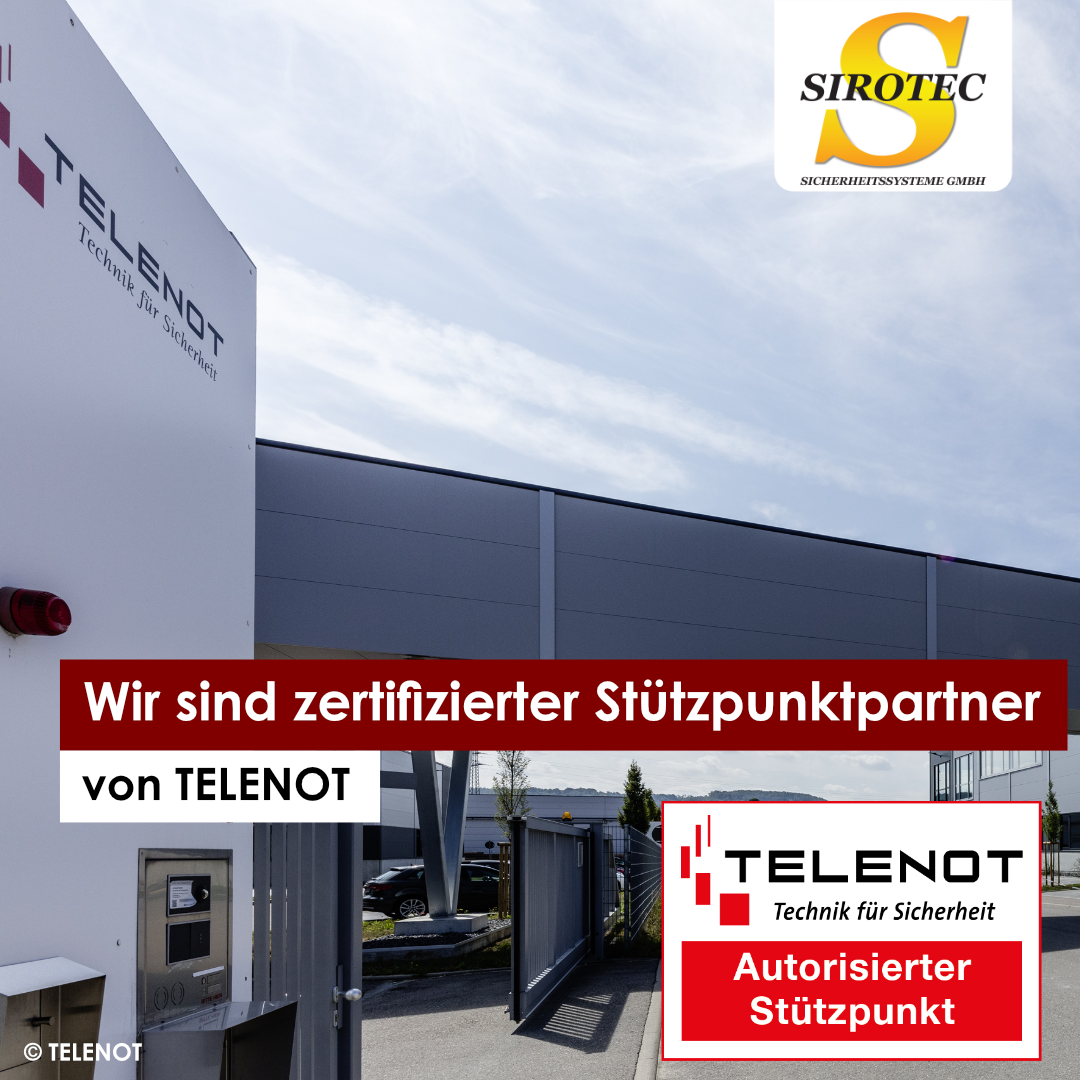 SIROTEC ist jetzt TELENOT Stützpunktpartner | Sirotec Sicherheitssysteme GmbH