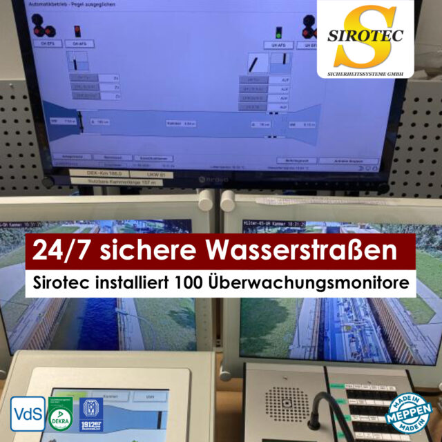 Rund um die Uhr sichere Wasserstraßen | Sirotec Sicherheitssysteme GmbH