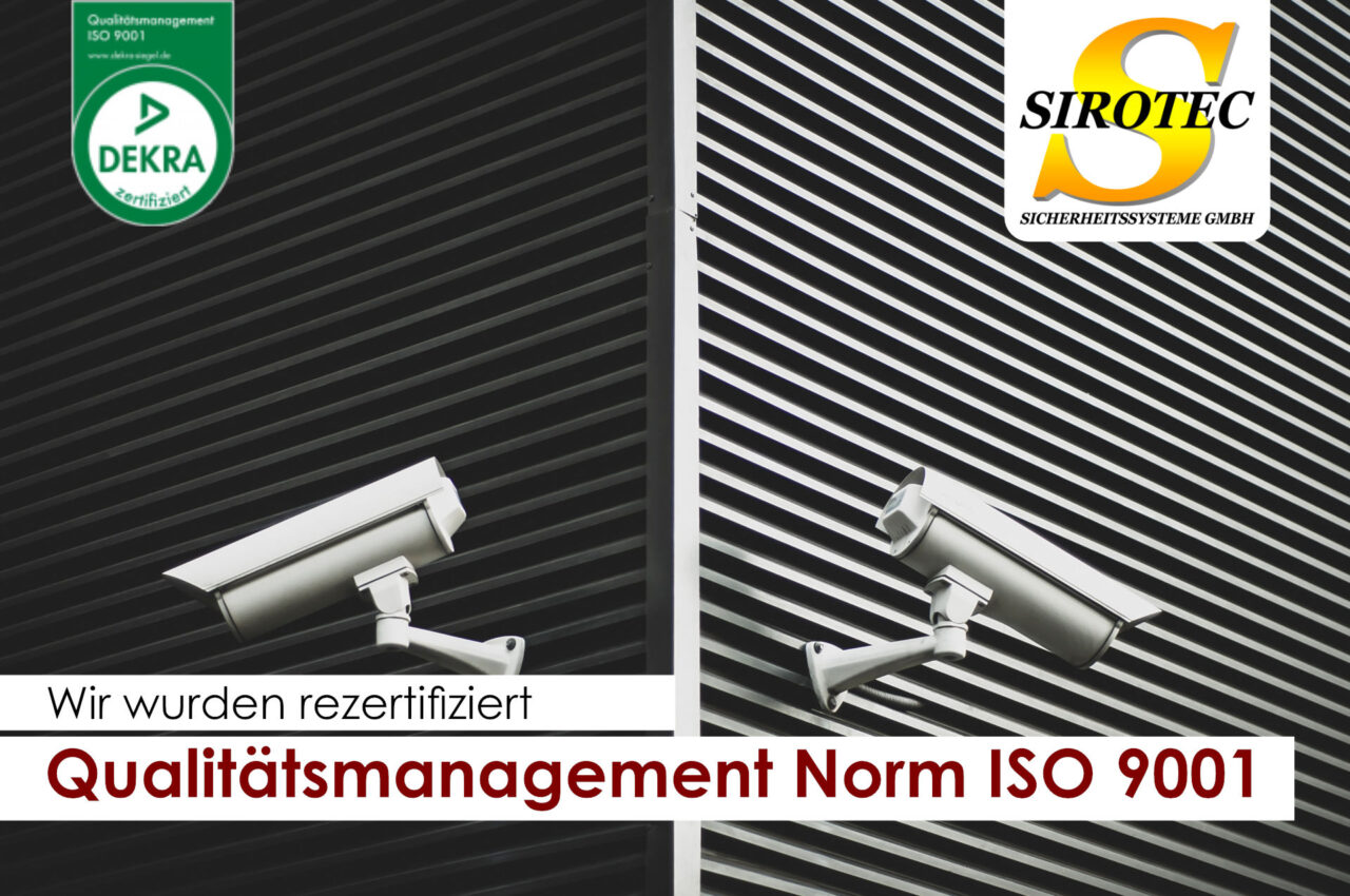 Rezertifizierungsverfahren ISO 9001:2015 | Sirotec Sicherheitssysteme GmbH